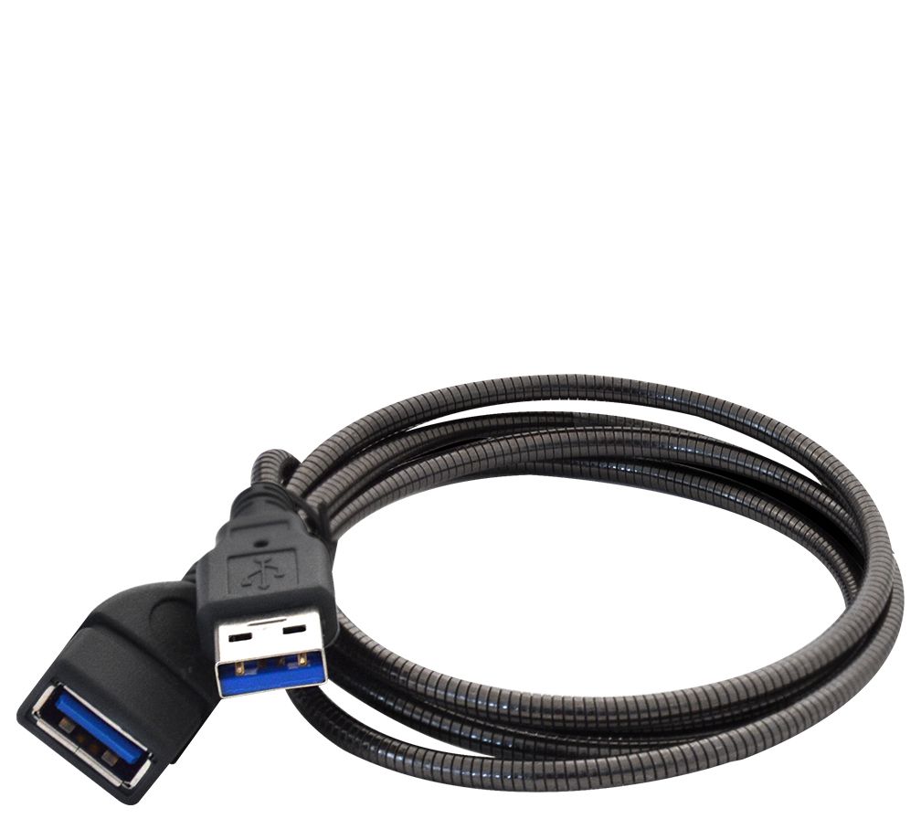 Digital Basics 3' Metal USB Extension Cable - QVC.com