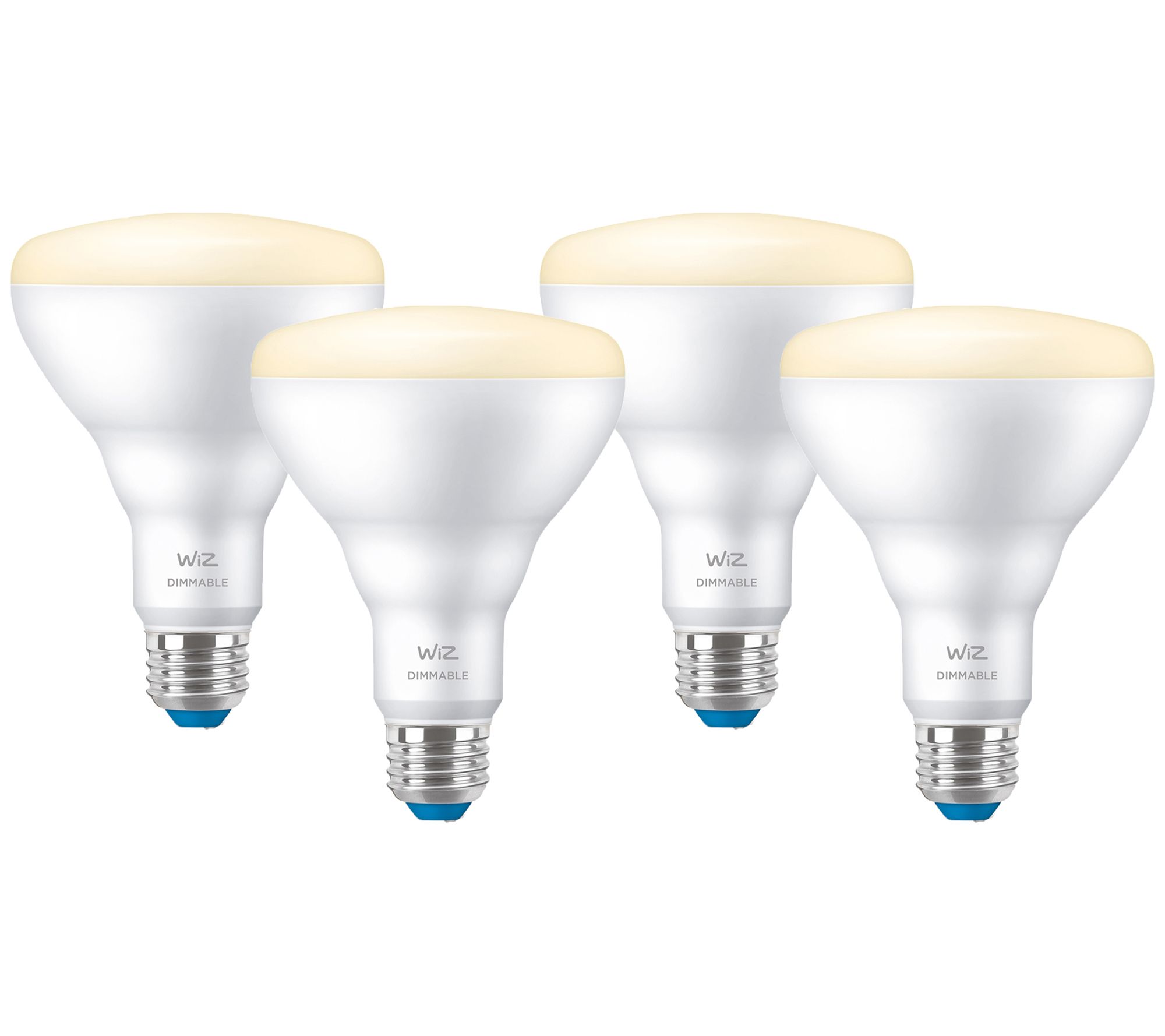 WiZ BR30 Soft White WiFi/Bluetooth Bulb 4-Pack - QVC.com