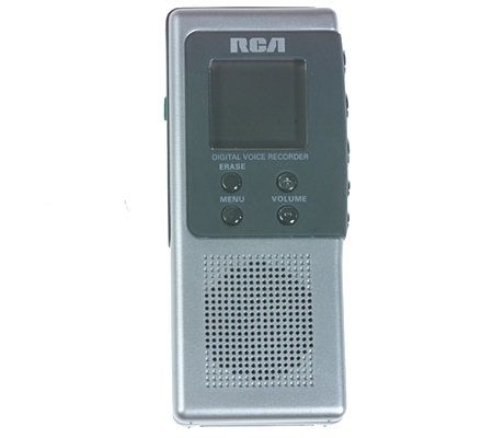 RCA 6 Hour Digital Voice Recorder w/Clip-on Microphone - QVC.com