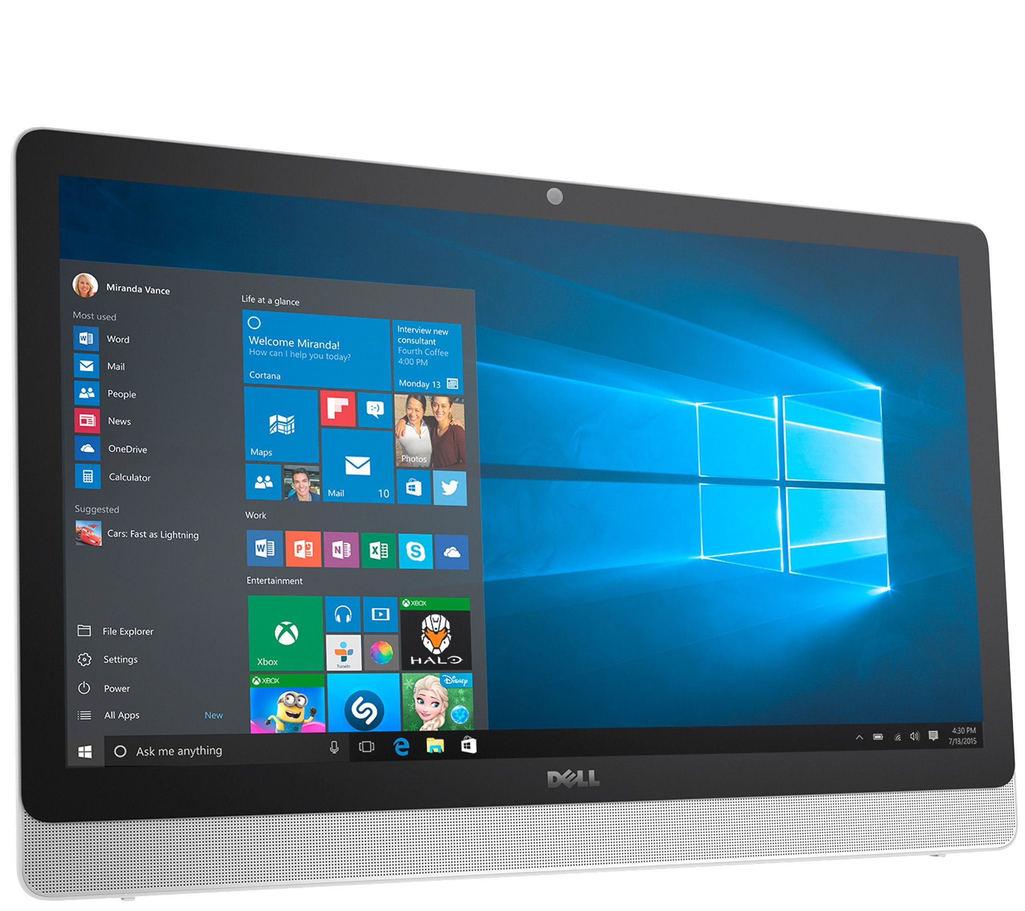 Dell 23.8" All-in-One Touch Desktop - AMD A6, 4GB RAM, 1TB HD - QVC.com