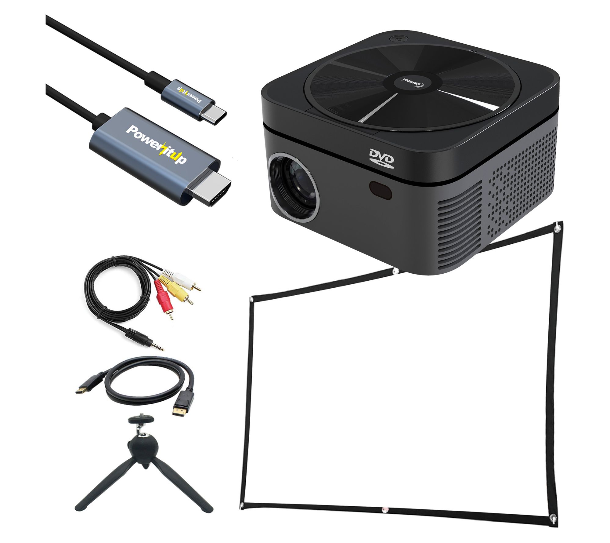 Impecca DVD Home Theater Projector 5400lm/110 ANSI, 720P Kit - QVC.com