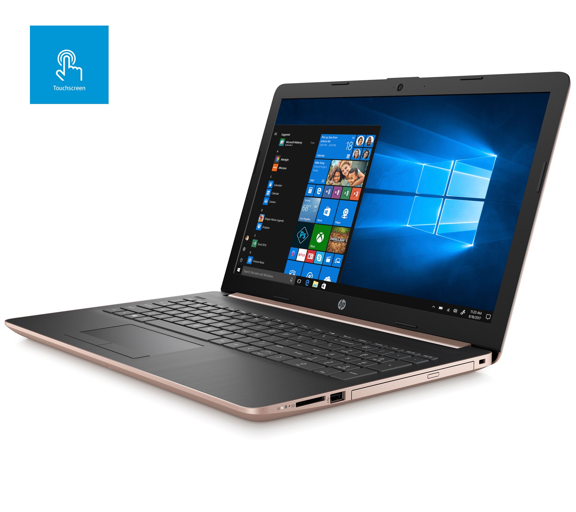 HP 15" Touch Laptop AMD R5 8GB RAM 1TB HDD with Voucher Home & Student ...