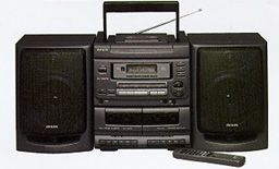 Aiwa CA-DW470 Portable Component System w/ CDPlayer & Remote - QVC.com
