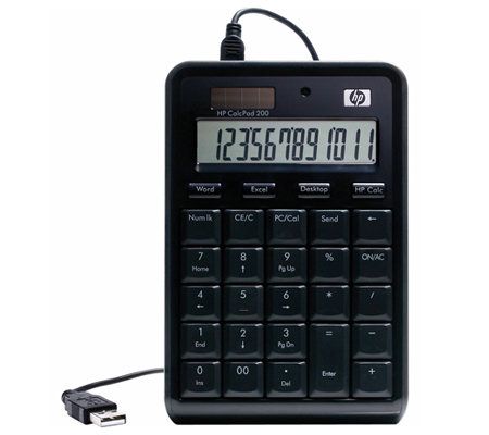 HP CalcPad 200 Calculator and Numeric Keypad - QVC.com