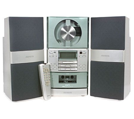 Compact Stereo System w/ CD, Cassette Player and Remote — QVC.com