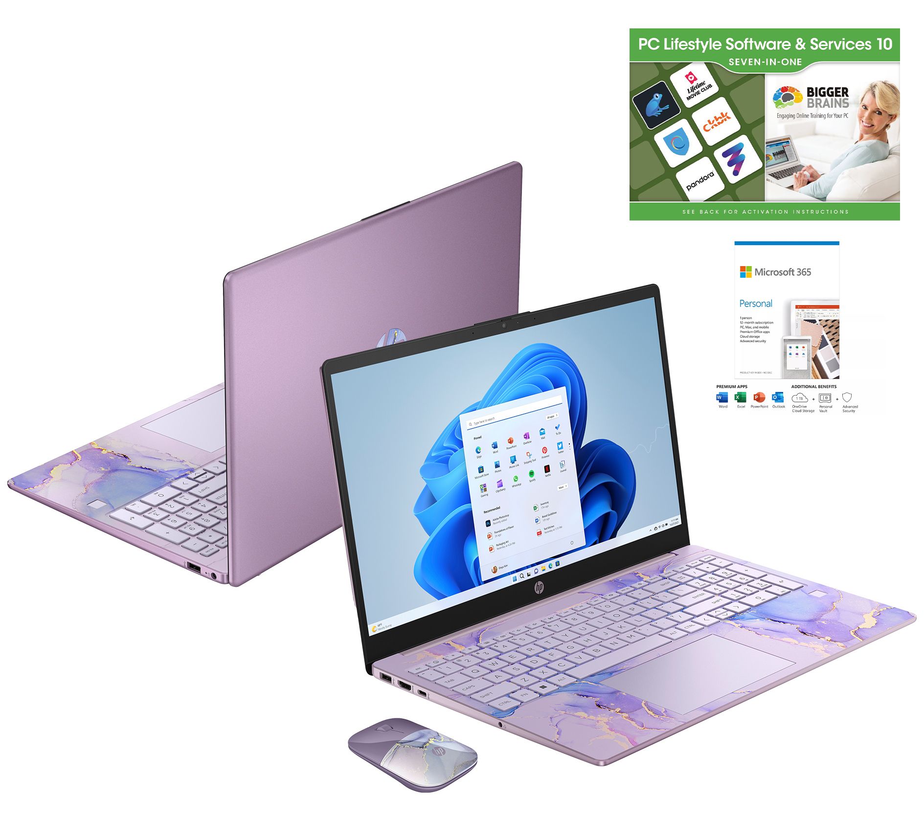 HP 15/17 Touch Laptop Intel i3 8GB RAM 512GB SSD w/ Mouse & MS365 ...