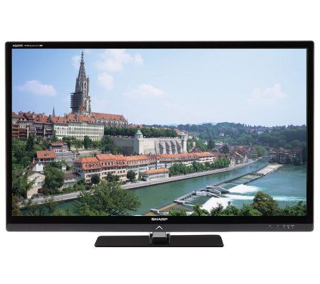 Sharp 46" Class HD 1080p 240Hz AQUOS 3D LED HDTV Wi-Fi - Black - QVC.com