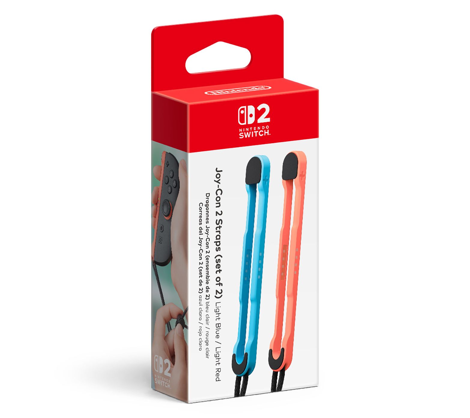 Joy-Con 2 Straps (set of 2) Light Blue/Light Red - QVC.com