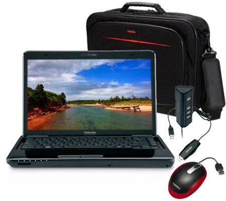 Toshiba L645S4026 14" Notebook/Pentium P6000/3GB/320GB HD/Case - QVC.com