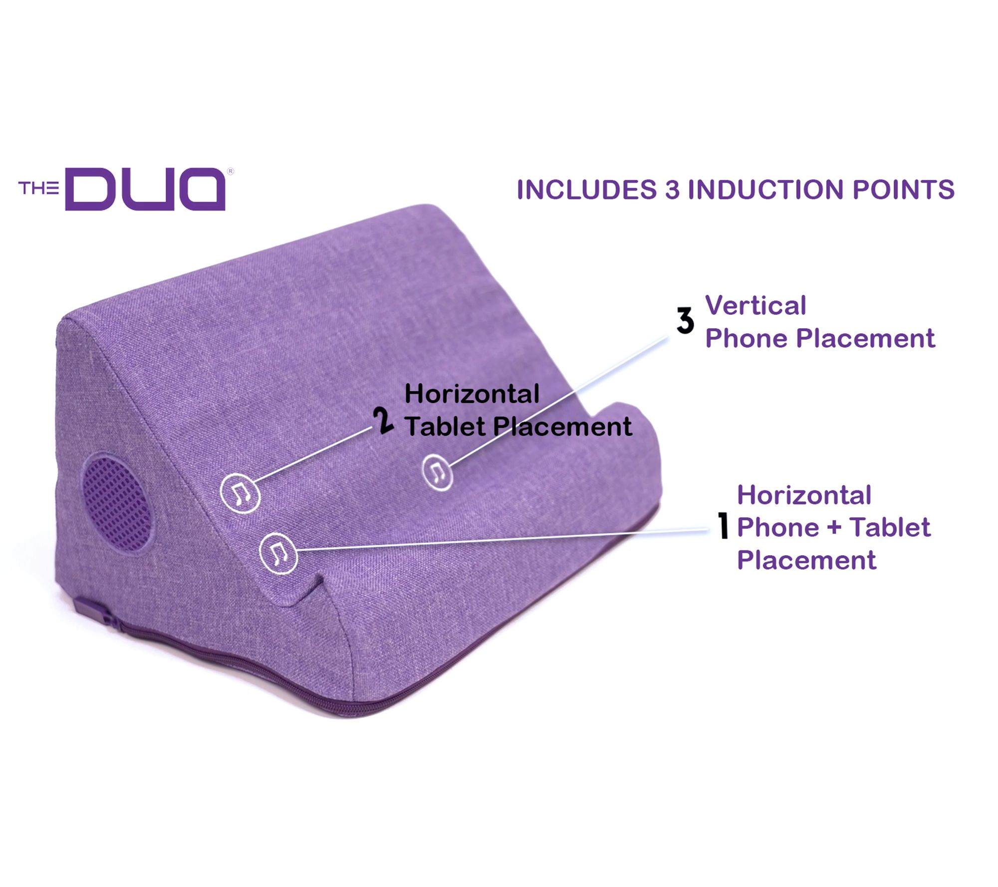 Duo Induction Speaker Tablet Pillow - QVC.com