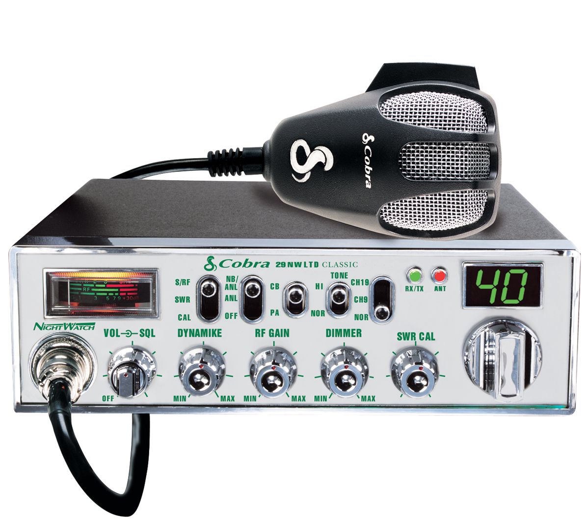 Cobra 40 Channel CB Radio with Nightwatch - QVC.com