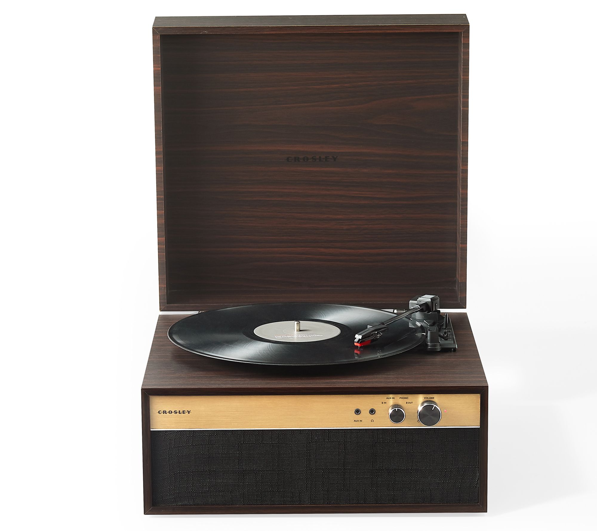 Crosley Jasper 3-Speed Turntable with Bluetooth Speaker - QVC.com
