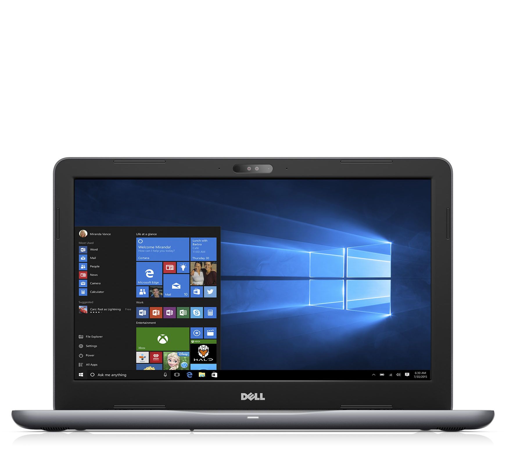 Dell 15" Laptop AMD A9 8GB RAM 1TB HDD w/ MS Office & Canon Printer ...