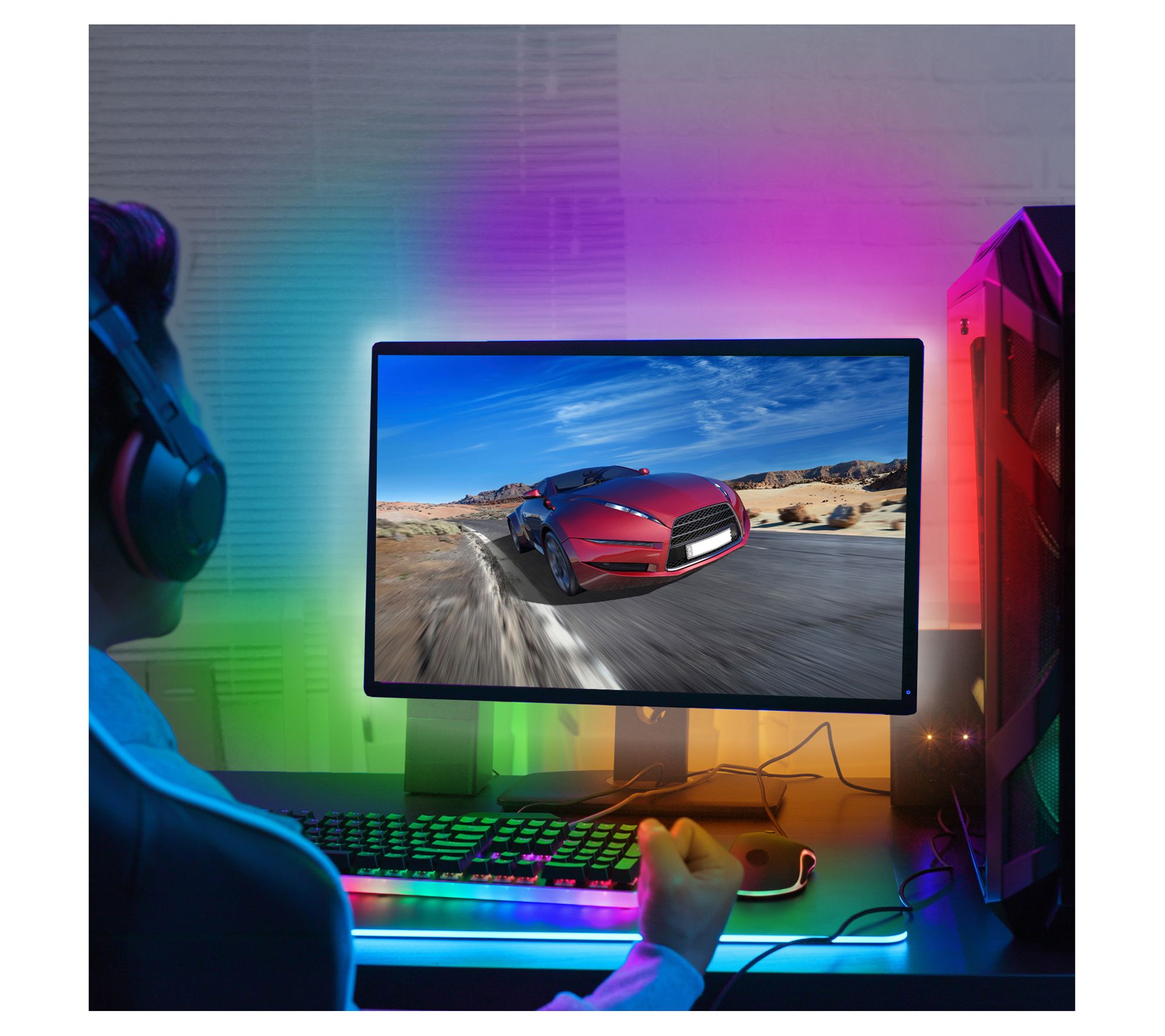 Monster 6.5' Multi-Zone LED Flow Effects Light Strip - QVC.com