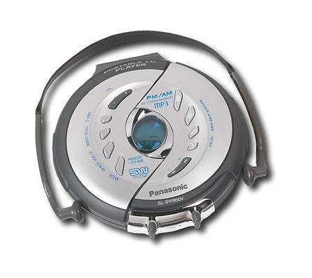 Panasonic SLSW960V Shockwave Portable CD, FM/AMDigital Tuner - QVC.com