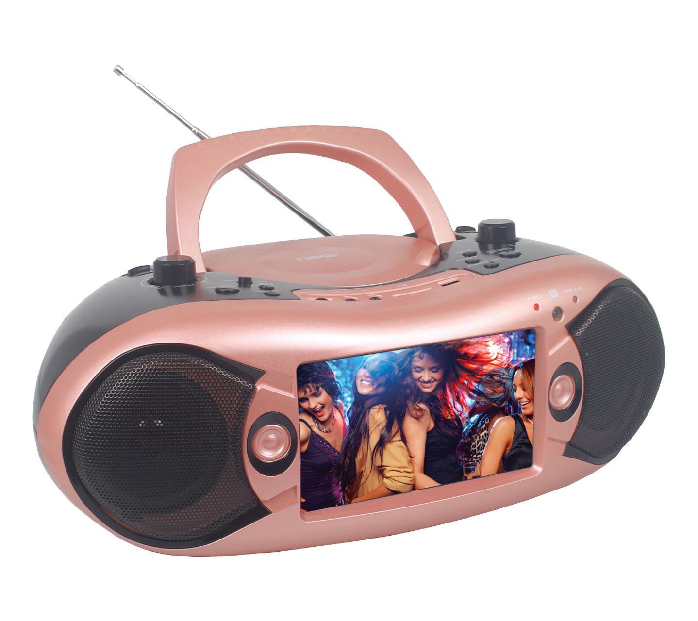 Naxa 7" Bluetooth DVD Boombox with TV and Microphone - QVC.com