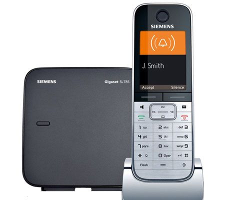 Siemens DECT SL785 Cordless Phone w/Bluetooth Answering Syste - QVC.com