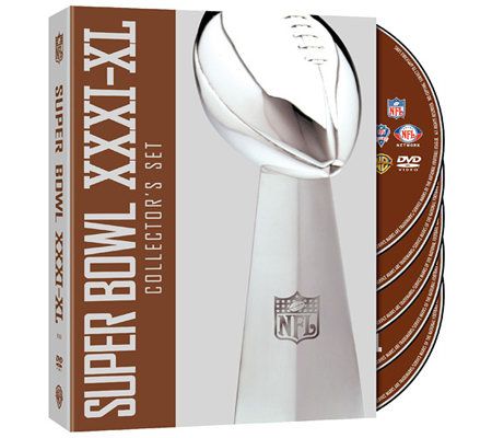 NFL Super Bowl XXXI-XL DVD Collector's Set - QVC.com
