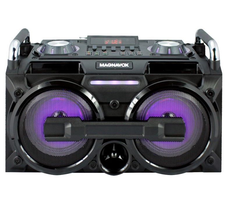 Magnavox Color-Changing Portable Bluetooth Micro System - QVC.com