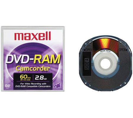 Maxell 2.8GB Camcorder 3" DVD-RAM Blank Media - QVC.com