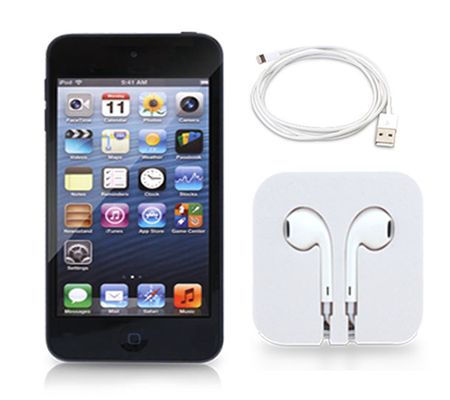 Apple iPod Touch 16GB 5th Gen with Headphones and Case - QVC.com