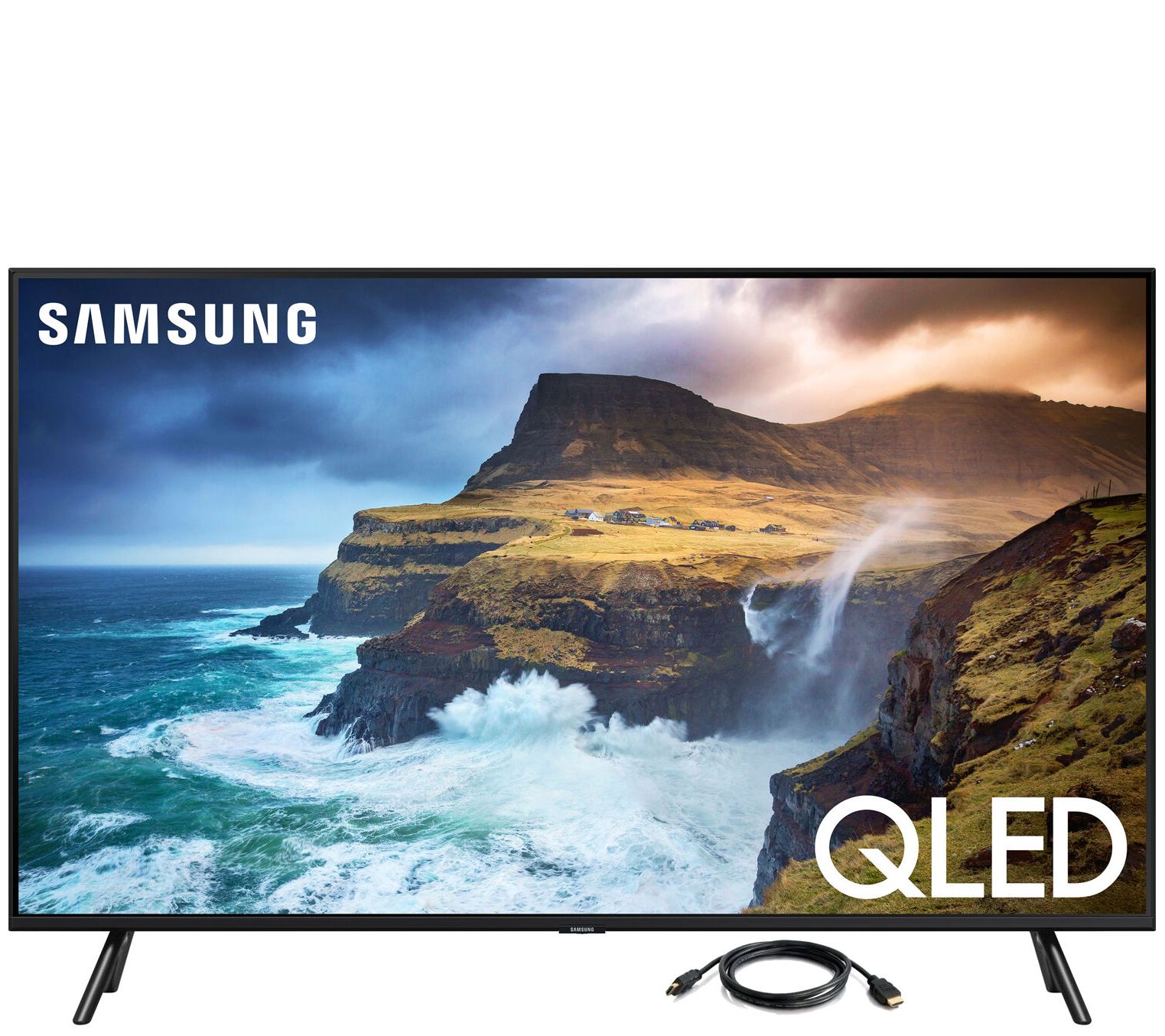 Samsung 49" Class 4K Ultra HD QLED Q70 Smart TV& 6' HDMI Cabl - QVC.com