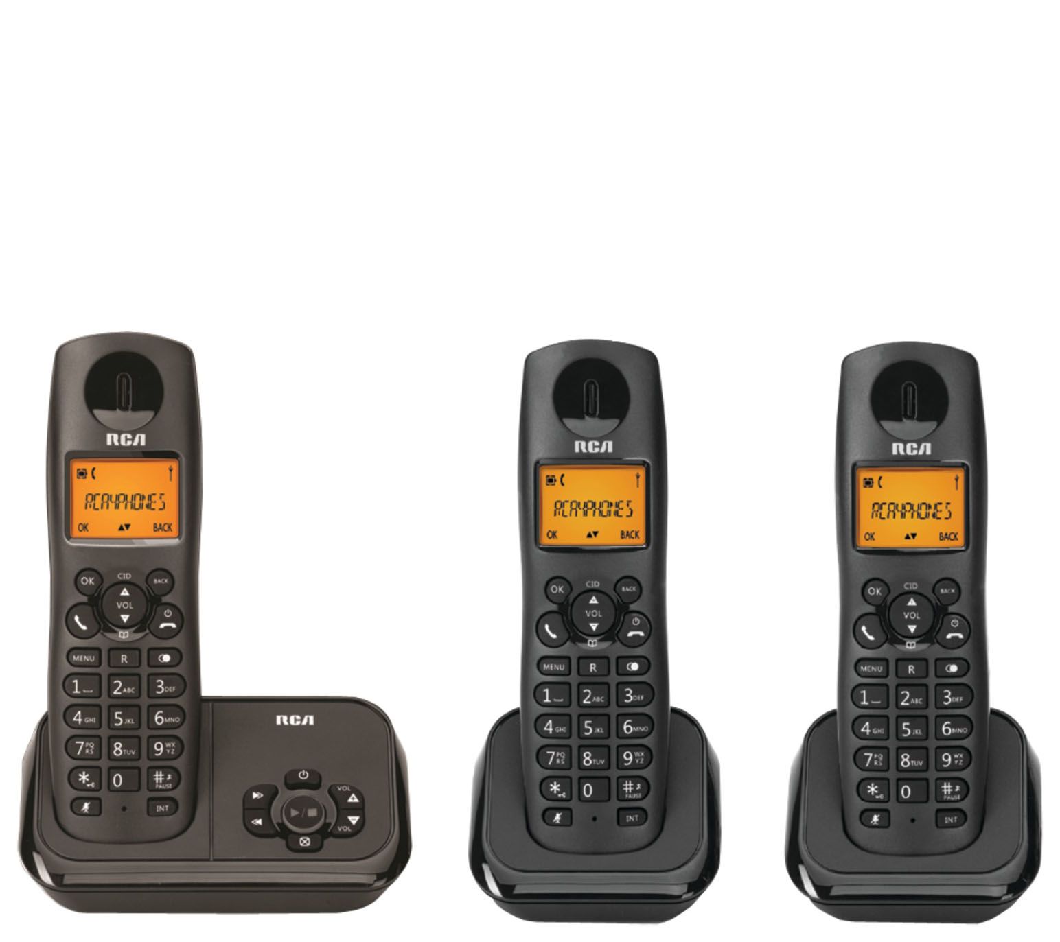 RCA DECT 6.0 Three-handset Phone/Answering System w/ Caller I - QVC.com