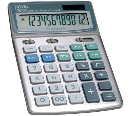 Royal 2938P 12-Digit Desktop Calculator - QVC.com