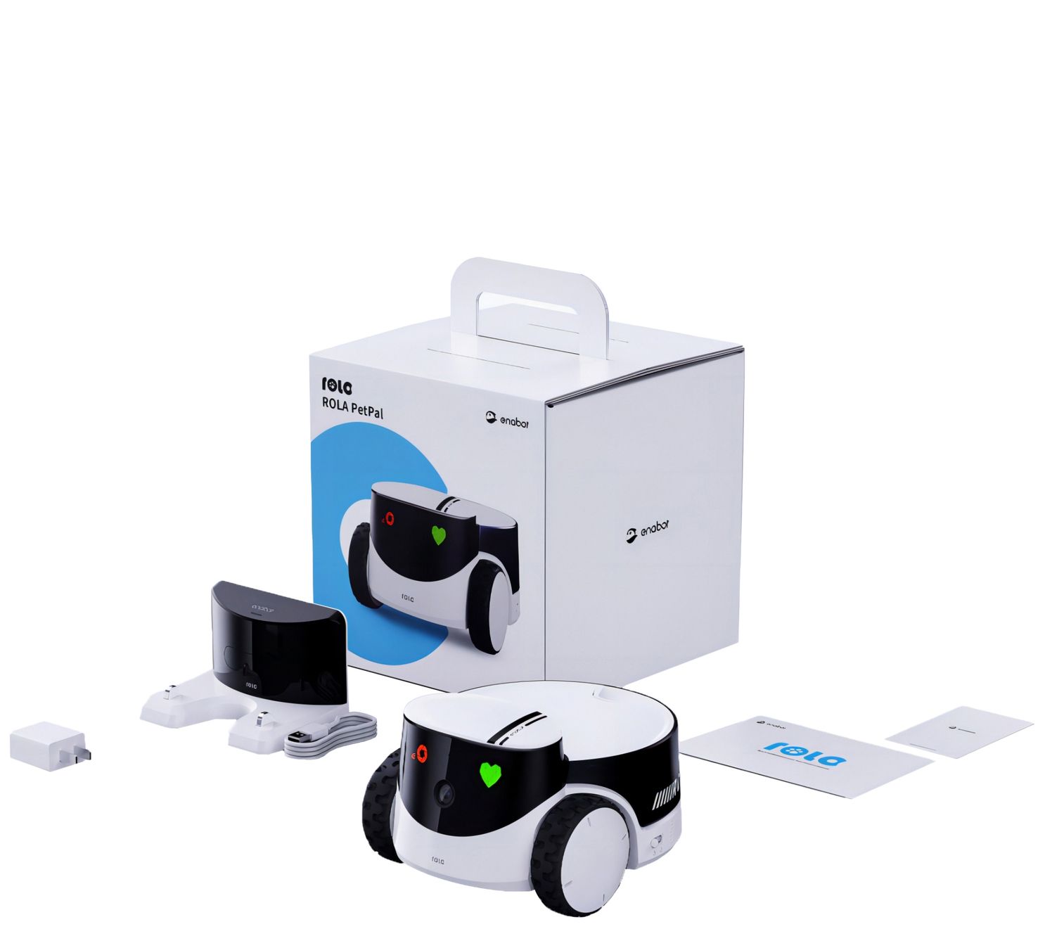 Enabot ROLA PetPal Moving Pet Security & Companion Robot - QVC.com