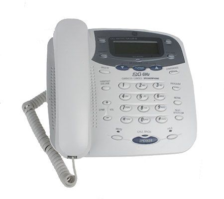 GE 2.4 GHz Corded and Cordless Phone with Anwering System - QVC.com