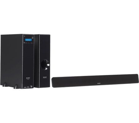 Sharp 3.1 Channel Sound Bar Home Theater with Digital Decoding - QVC.com