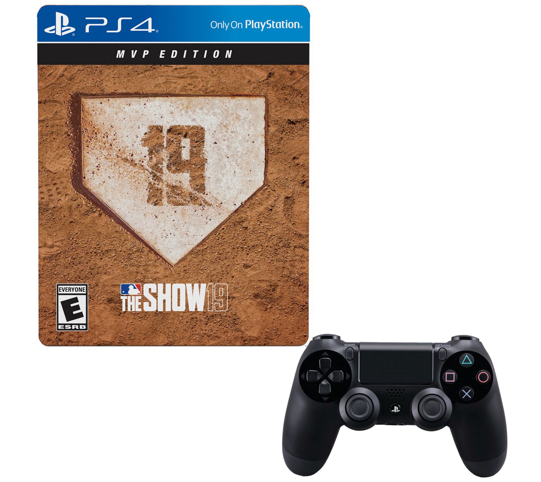 MLB The Show 19 MVP Edition and PS4 Dualshock 4Controller - QVC.com