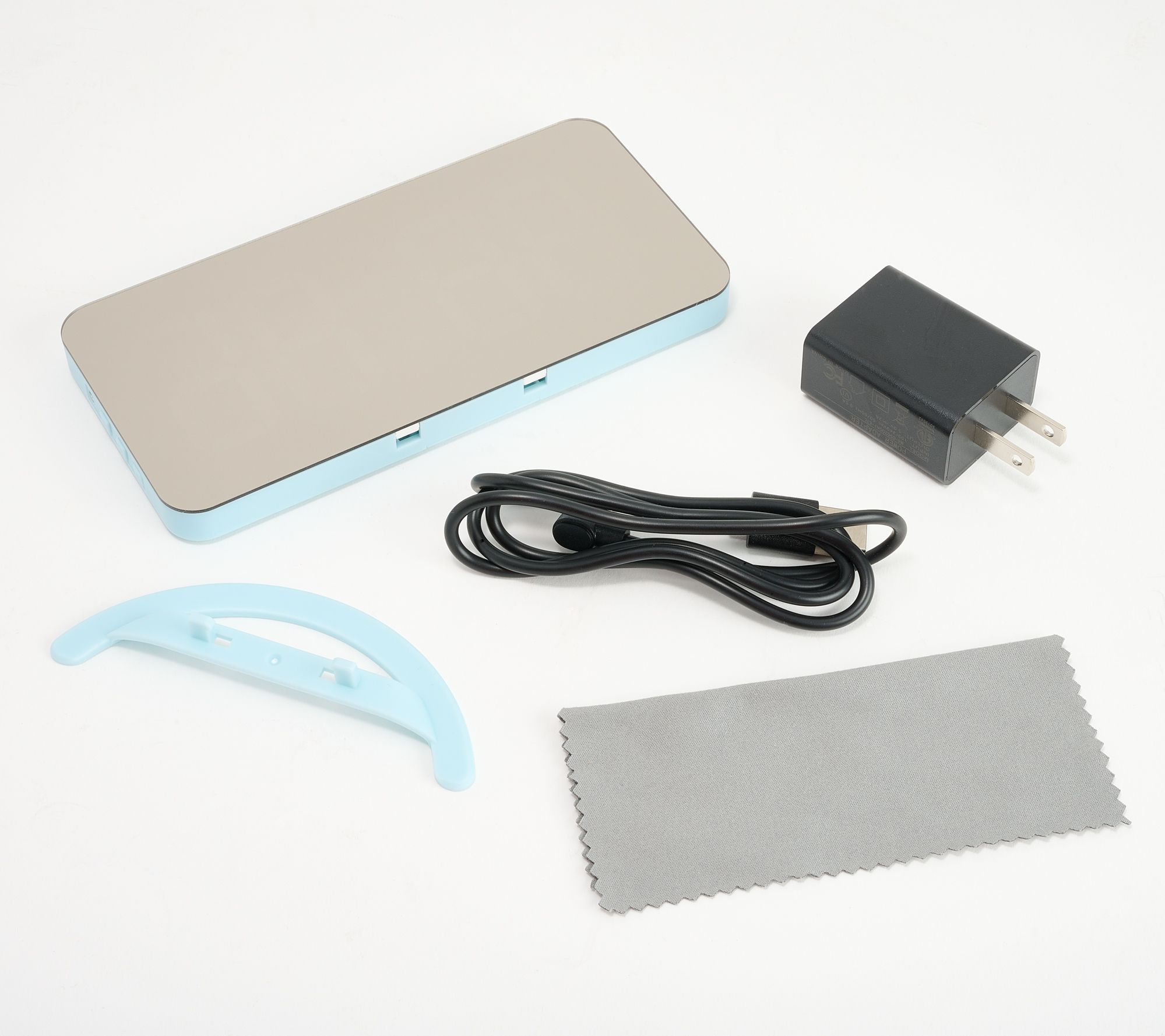 Limitless Digital Alarm Clock with Mirror Face & 2 USB Ports - QVC.com