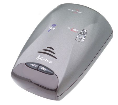 Cobra 9 Band 360 Degree Radar/Laser Detector w/City Selector - QVC.com