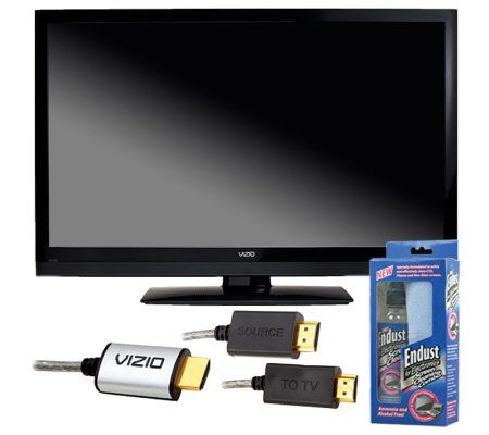VIZIO 37" Class Edge-Lit Razor LED 1080p HDTV Bundle - QVC.com