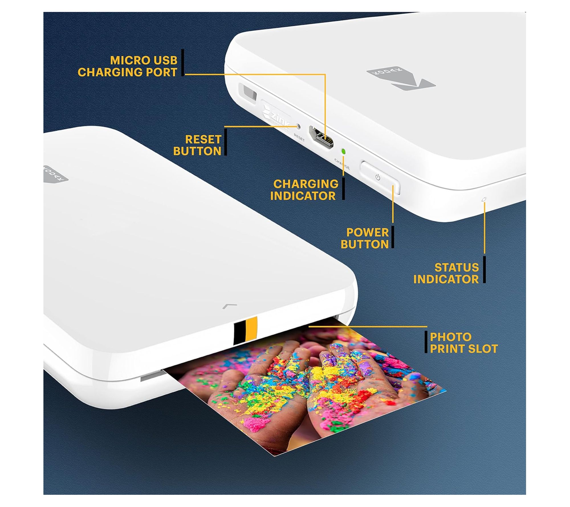 Kodak Step Slim Instant Mobile Photo Printer w/2x3 Zink Paper - QVC.com