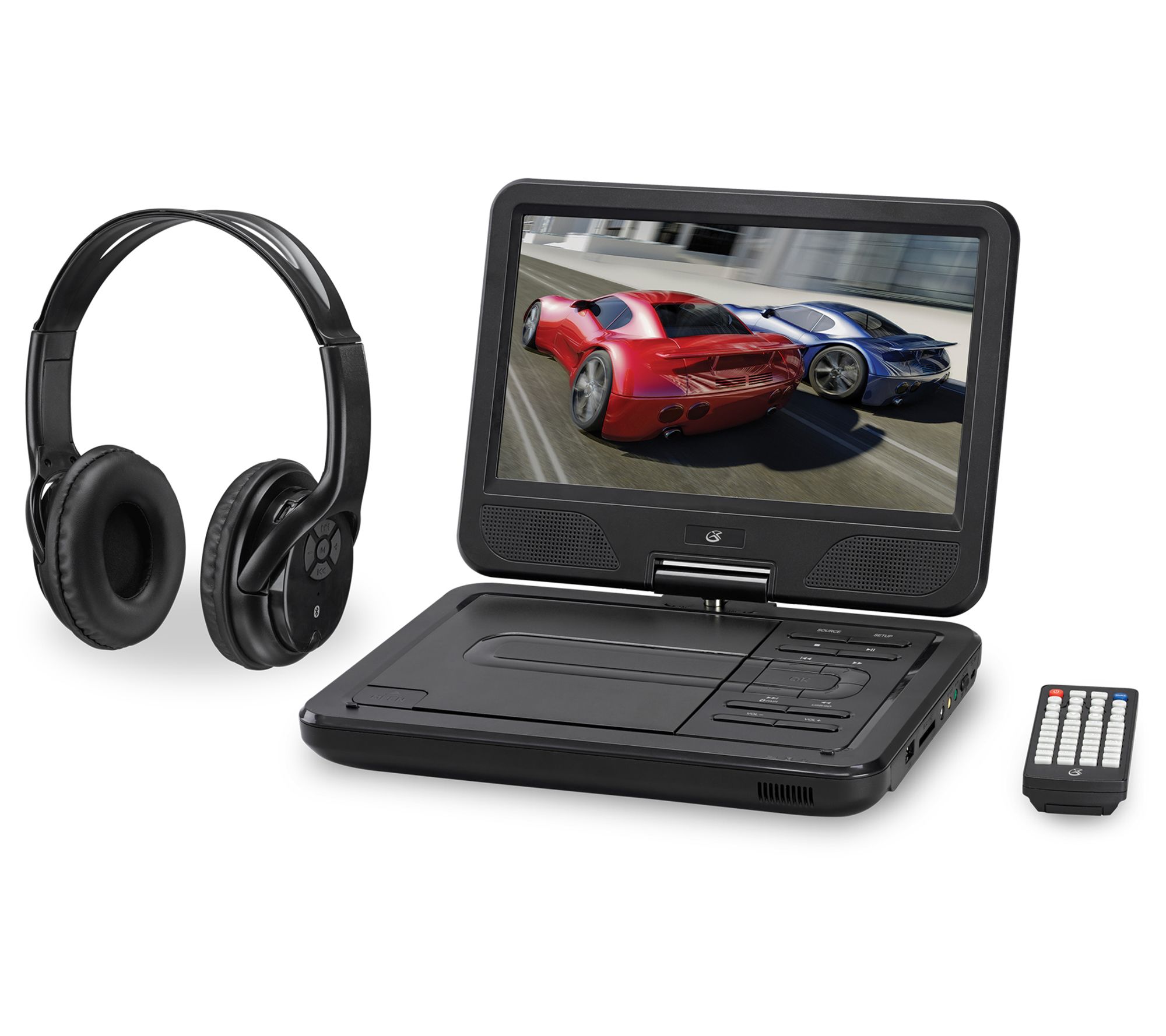GPX 10" Portable DVD Player with Bluetooth Headphones - QVC.com