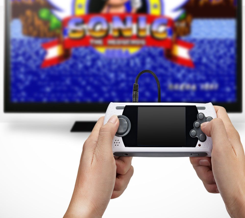 SEGA Genesis Handheld Video Game Console with 80 Games and Charger ...