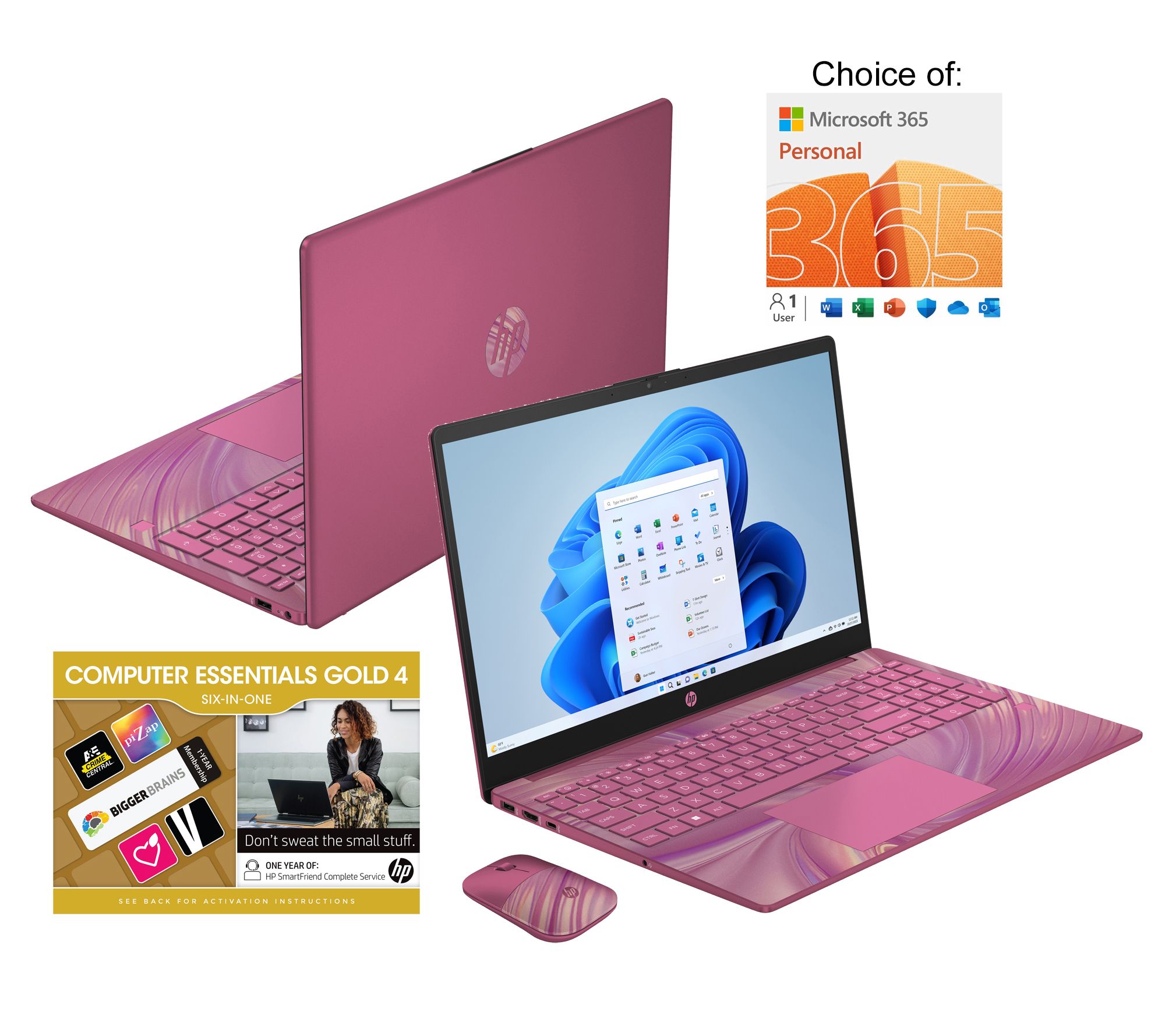 HP 15" Laptop Intel, 8GB RAM 512GB SSD with HP SmartFriend & MS365 ...