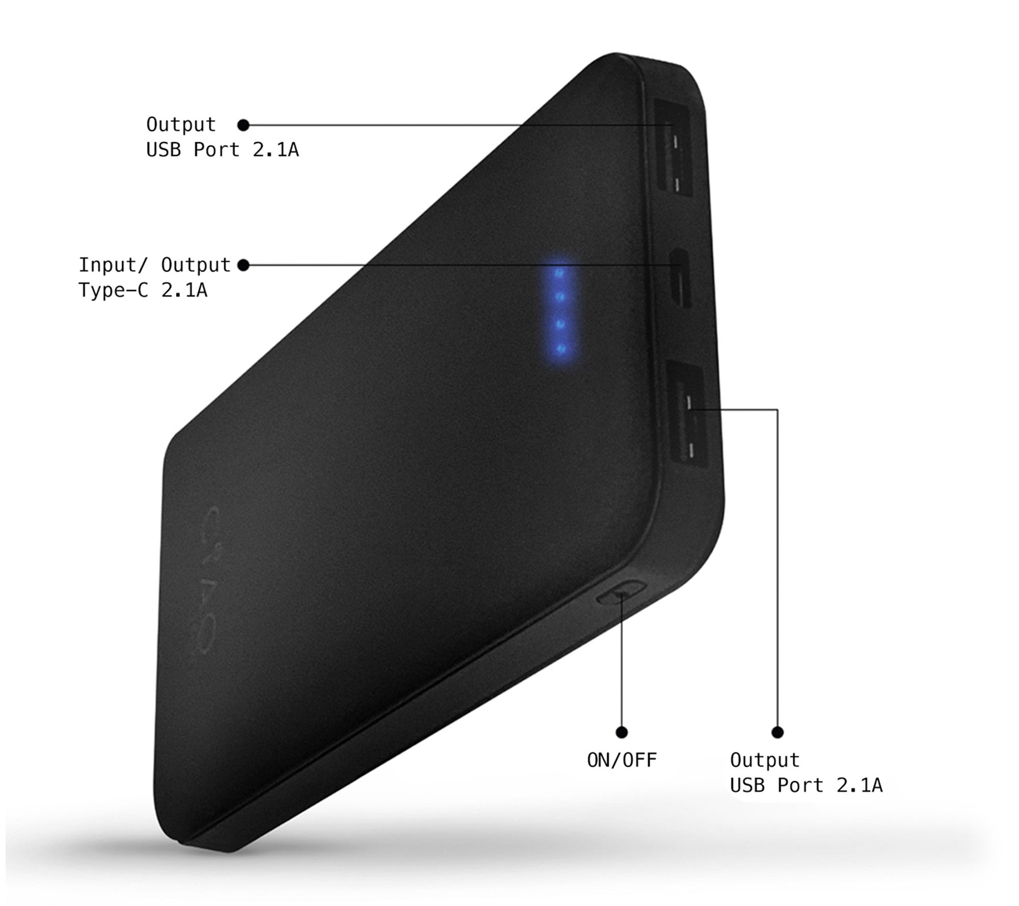 CIAO Tech Super Slim High Performance Dual USB10,000 mAh Soli - QVC.com