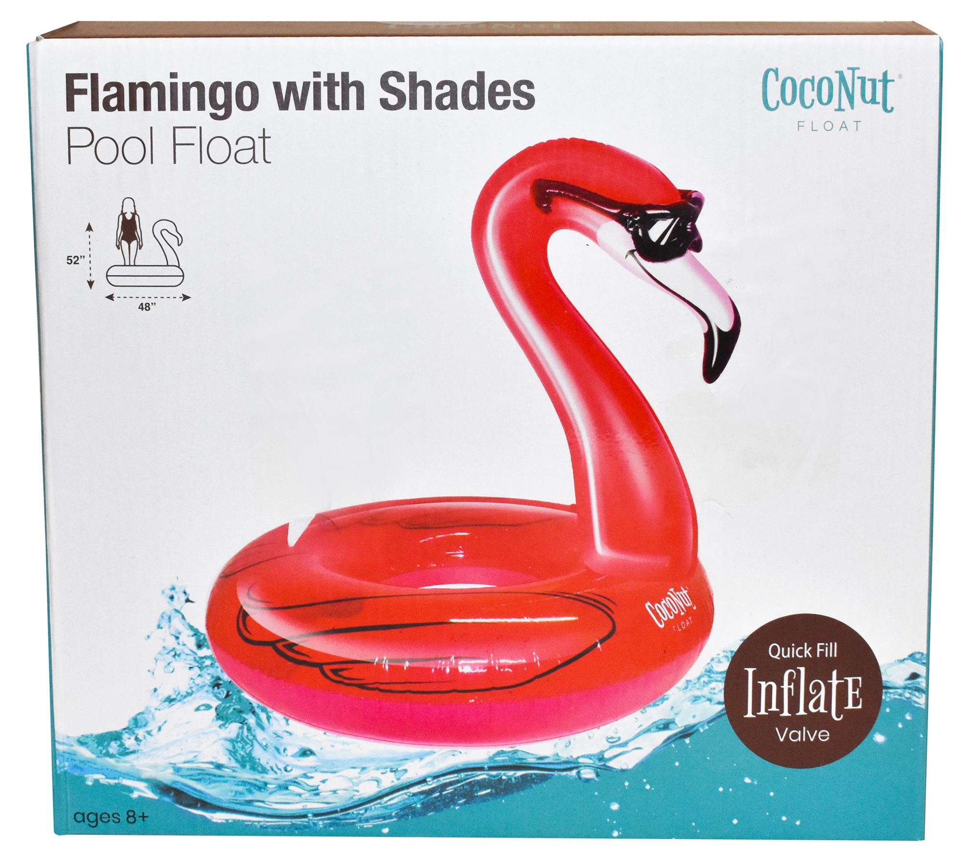 CocoNut Outdoor Flamingo Pool Float - QVC.com