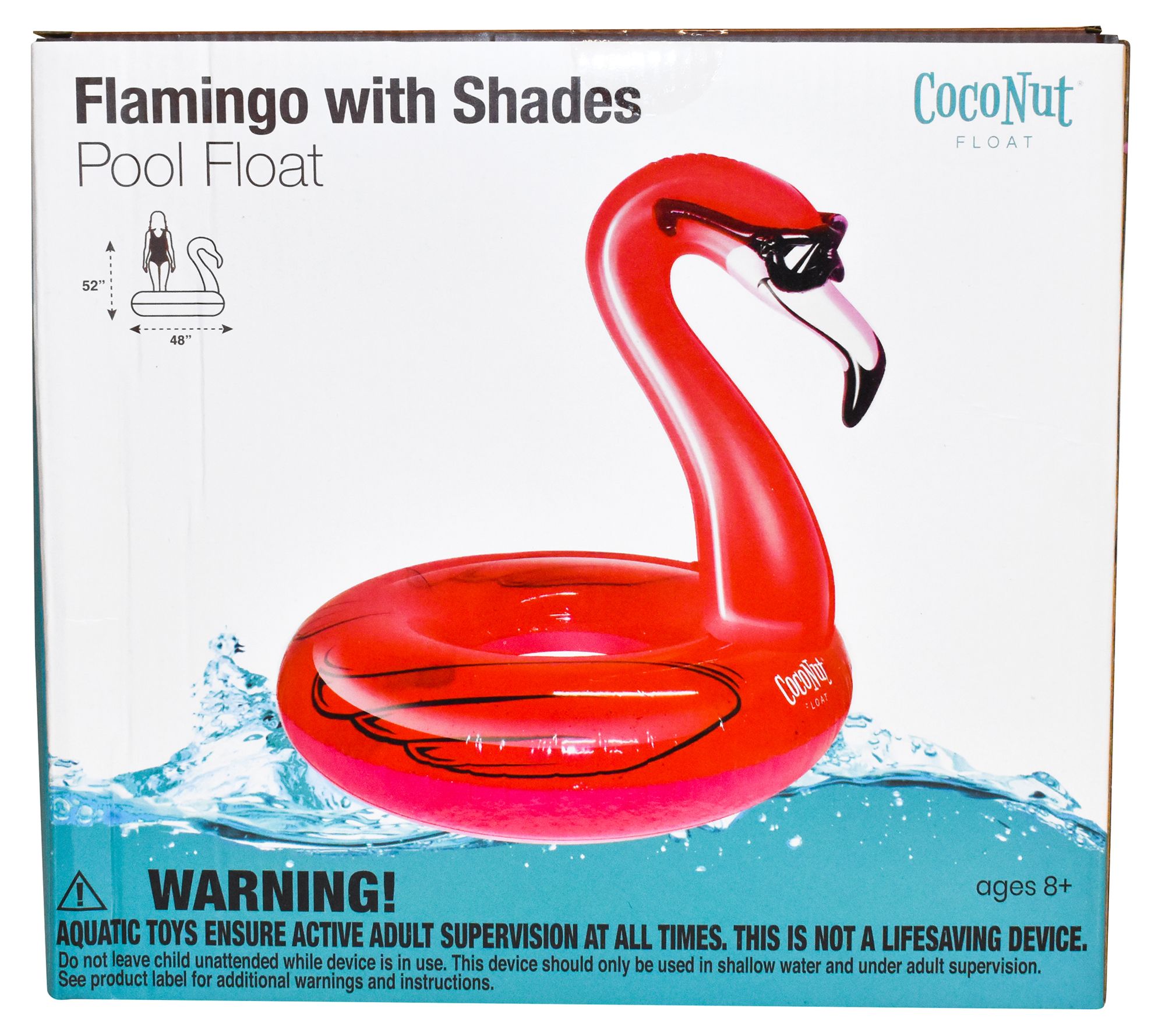 CocoNut Outdoor Flamingo Pool Float - QVC.com