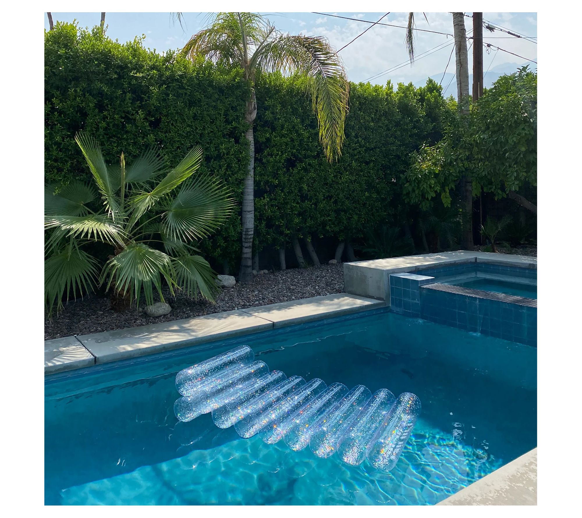 Sunnylife Tube Lilo Glitter Classy Inflatable Pol Lounge - QVC.com