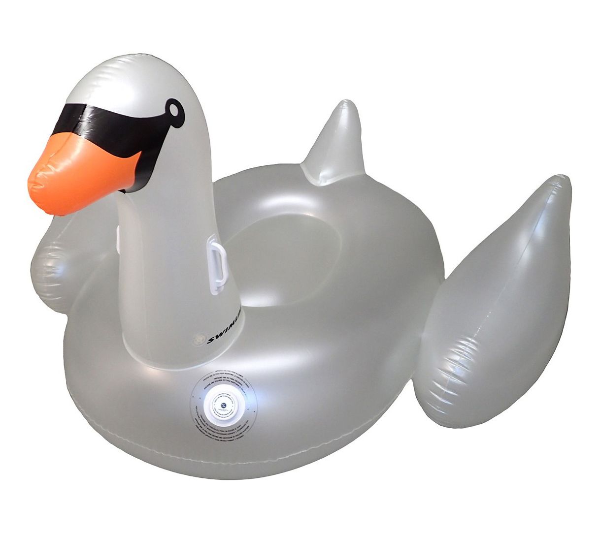 Swim Central 75" LED Lighted Swan Pool Float - QVC.com