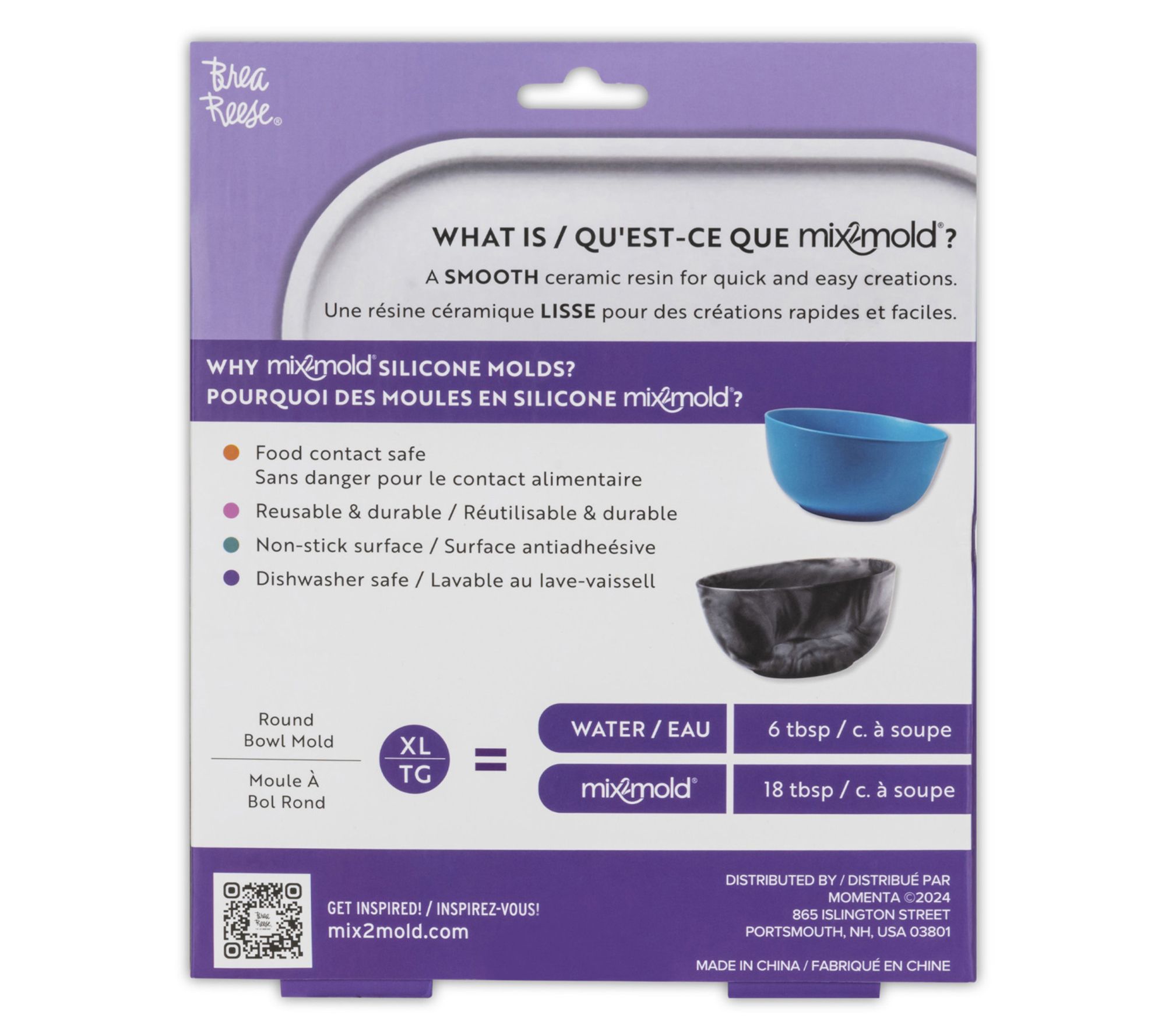 Brea Reese Mix2Mold Silicone Mold - Soup Bowl - QVC.com