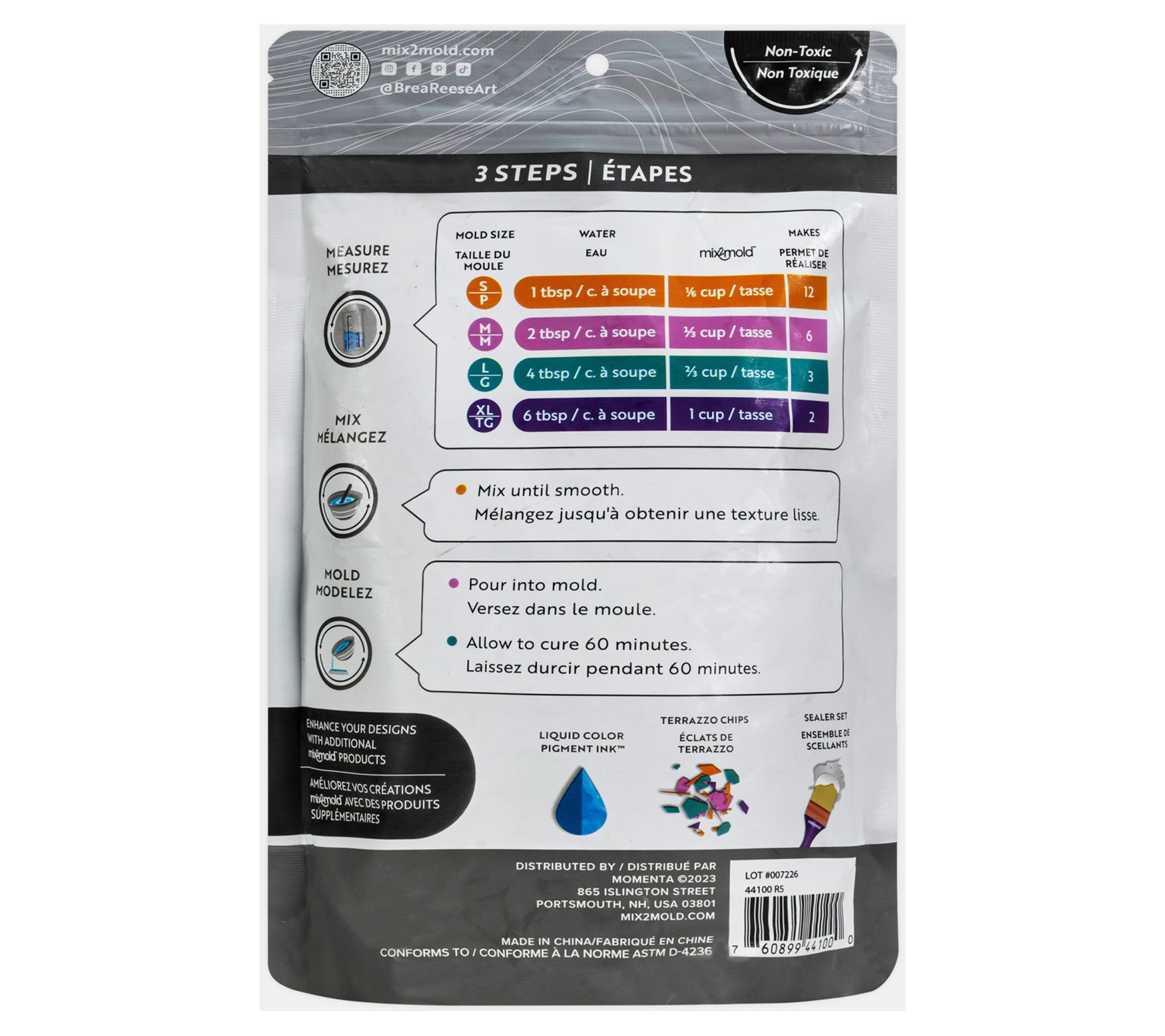 Brea Reese Mix2Mold Ceramic Resin Powder - White 2lb - QVC.com