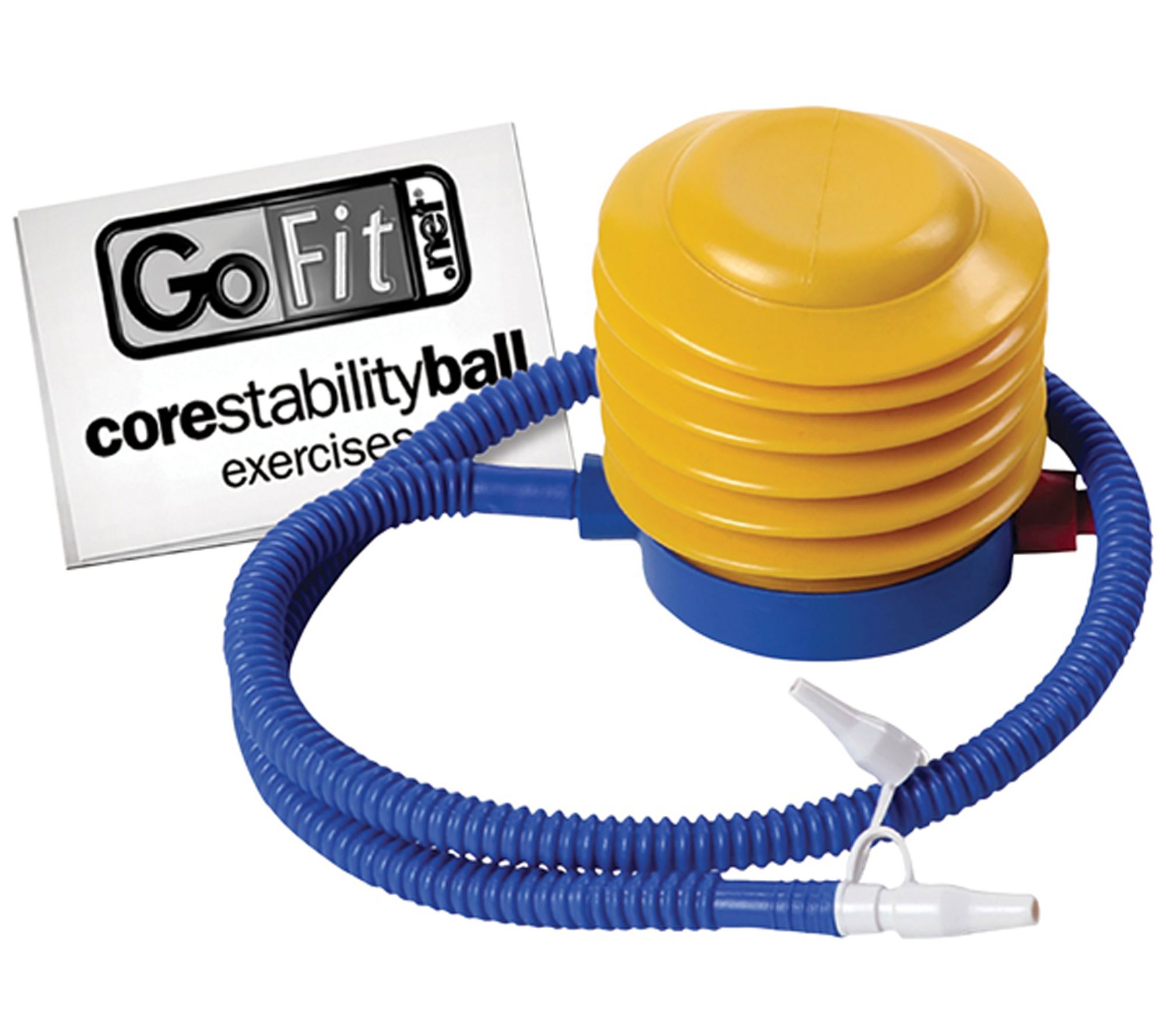 GoFit Exercise Ball with Pump 55cm Red - QVC.com