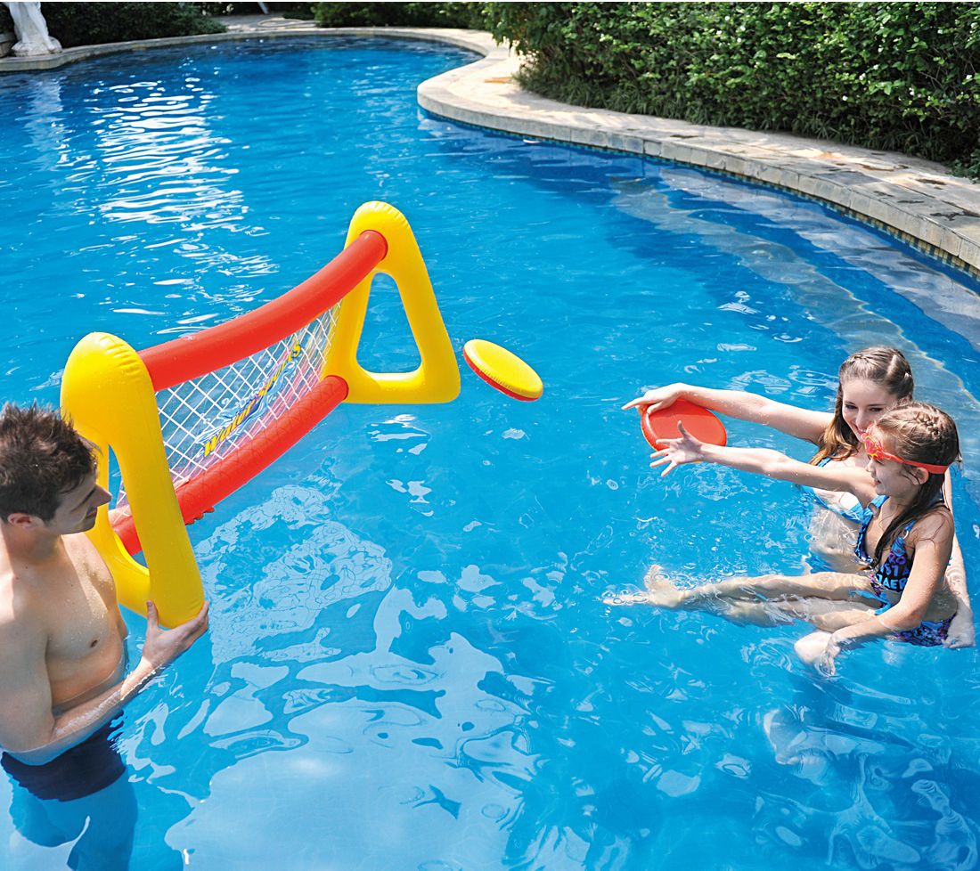 Pool Central 51" Inflatable Pool Frisbee Game - QVC.com