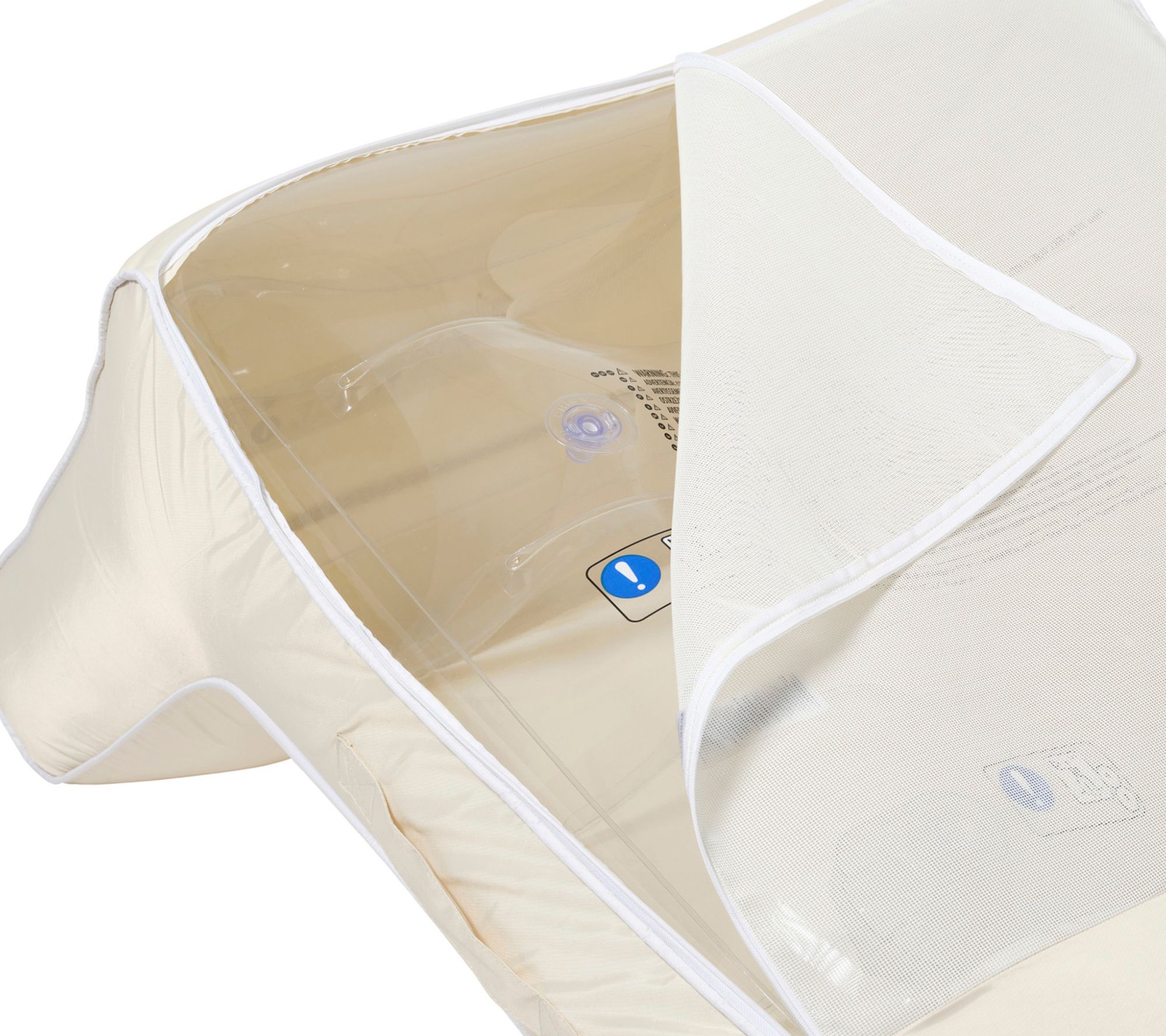 Sunnylife Luxe Floating Chair-Casa Cream-Inflatable Pool Float - QVC.com