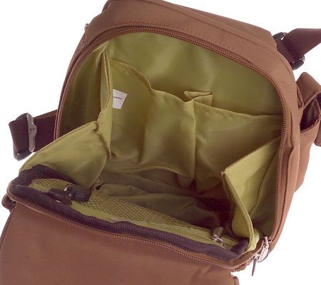 Travelon Microfiber Messenger-Style Shoulder Bag - QVC.com